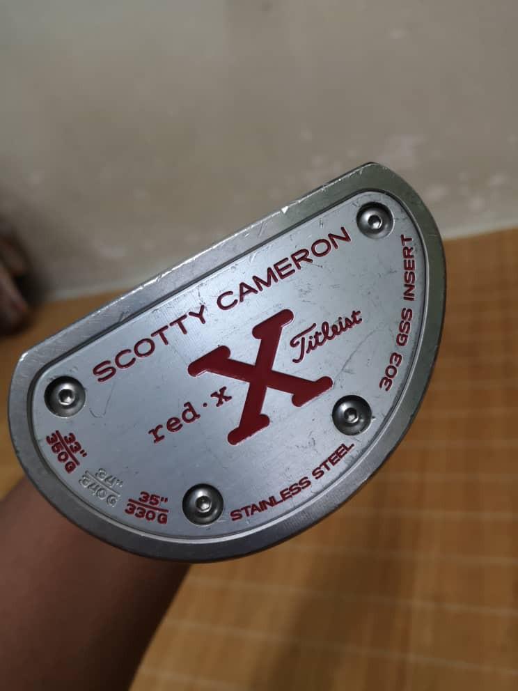 Scotty Cameron Red X2 Putter, Sports Equipment, Sports & Games, Golf on ...
