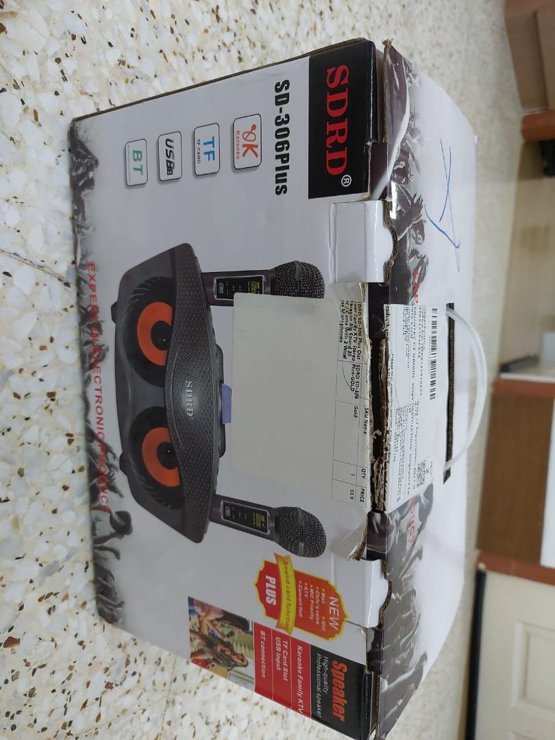 SDRD SD-306Plus karaoke speaker, Hobbies & Toys, Music & Media, Music Accessories on Carousell