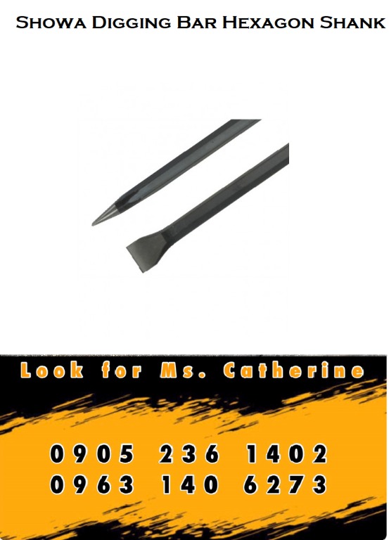 Showa Digging Bar Hexagon Shank, Commercial & Industrial, Industrial ...