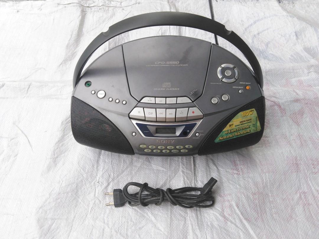 Sony CFD-S550 CD Radio Cassettle Corder , Audio, Portable Music Players ...