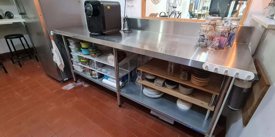 Stainless steel counter top, Furniture & Home Living, Bathroom ...