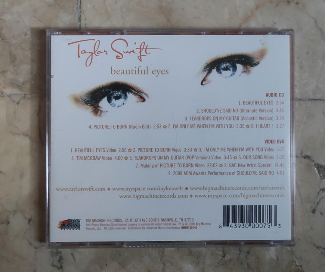 Taylor Swift - Beautiful Eyes EP, Hobbies & Toys, Music & Media, CDs ...