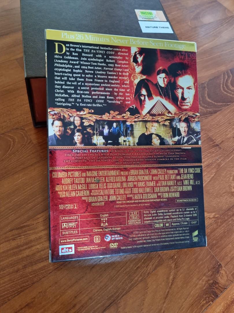 The Da Vinci Code + Angels & Demons. Original Code 3 DVDs, Extended ...