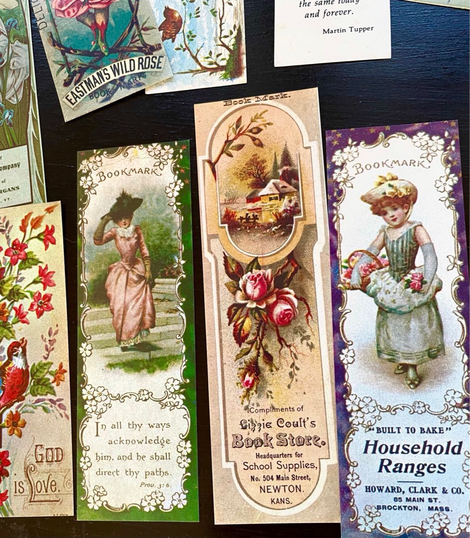 Bookmarks - vintage themed for scrapbook, crafts, gifts, journal ...