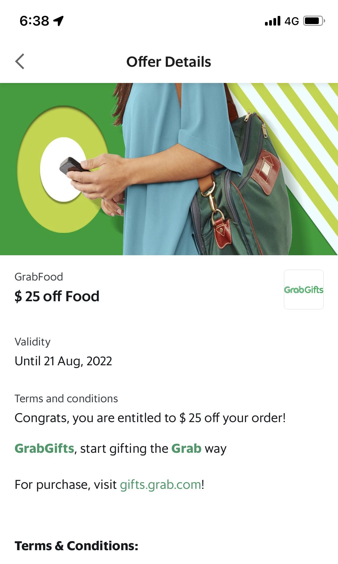 $25 Grabfood Voucher, Tickets & Vouchers, Vouchers on Carousell