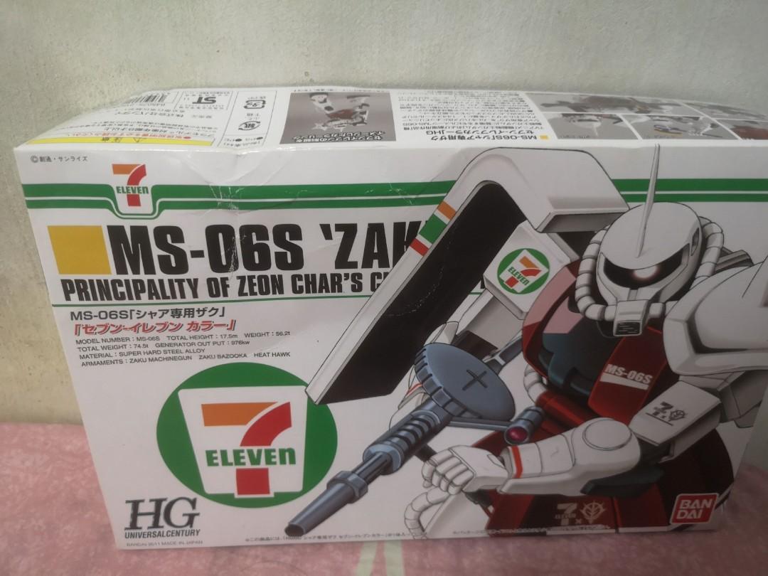 7-Eleven X Gundam Char Zaku II Model kit Gunpla Mobile suit Gundam high ...