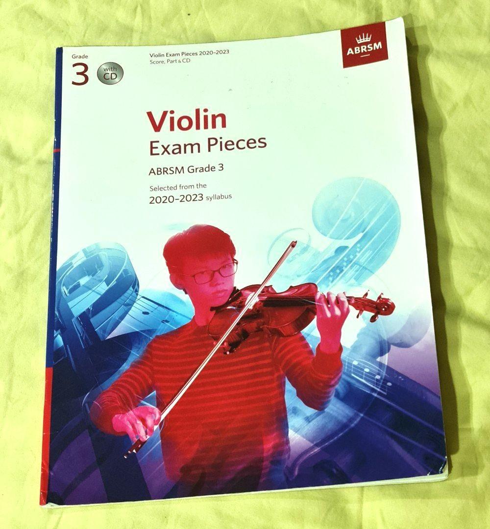 ABRSM Violin Exam Pieces 2020-2023 Grade 3, Hobbies & Toys, Music ...