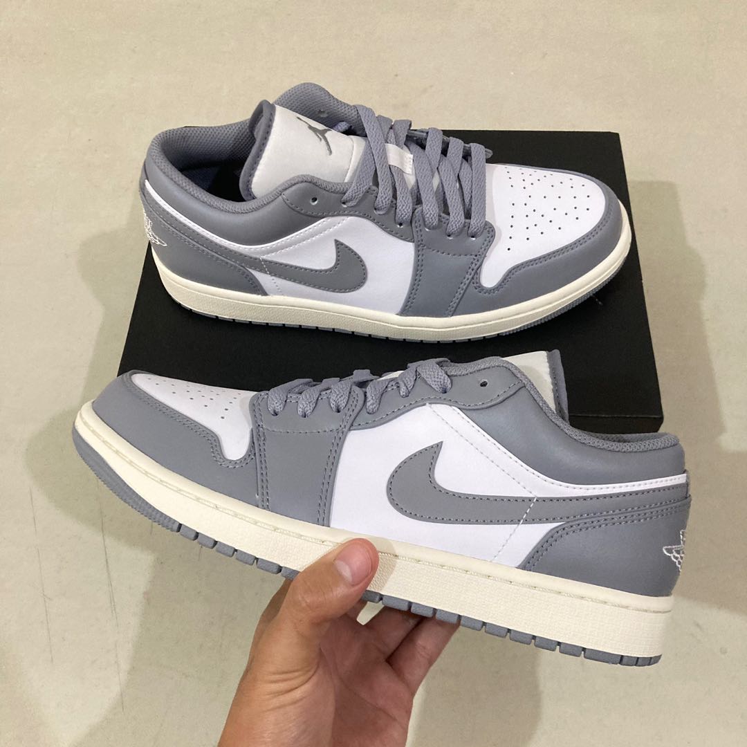 Air Jordan 1 Low Vintage Grey, Men's Fashion, Footwear, Sneakers on ...