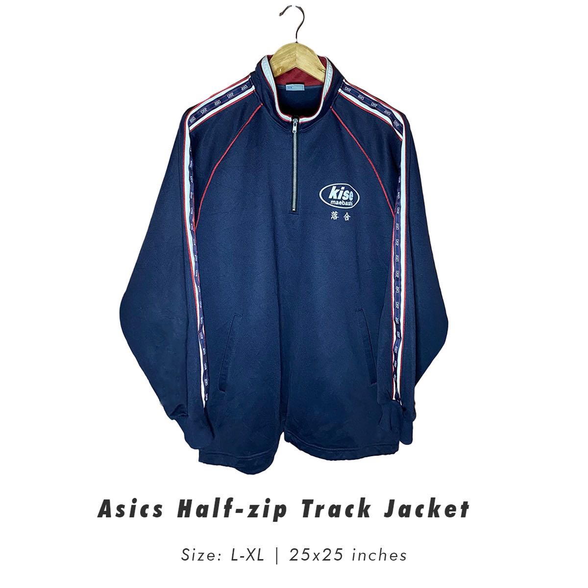 Asics Track Jacket, Men's Fashion, Activewear on Carousell