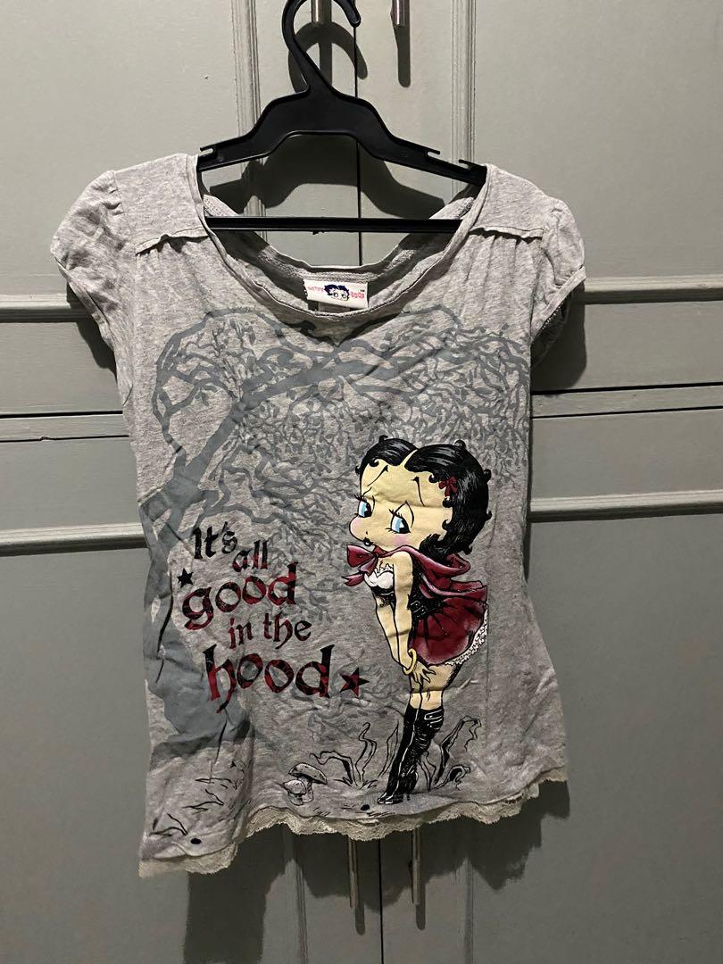 authentic betty boop top, Women's Fashion, Tops, Shirts on Carousell