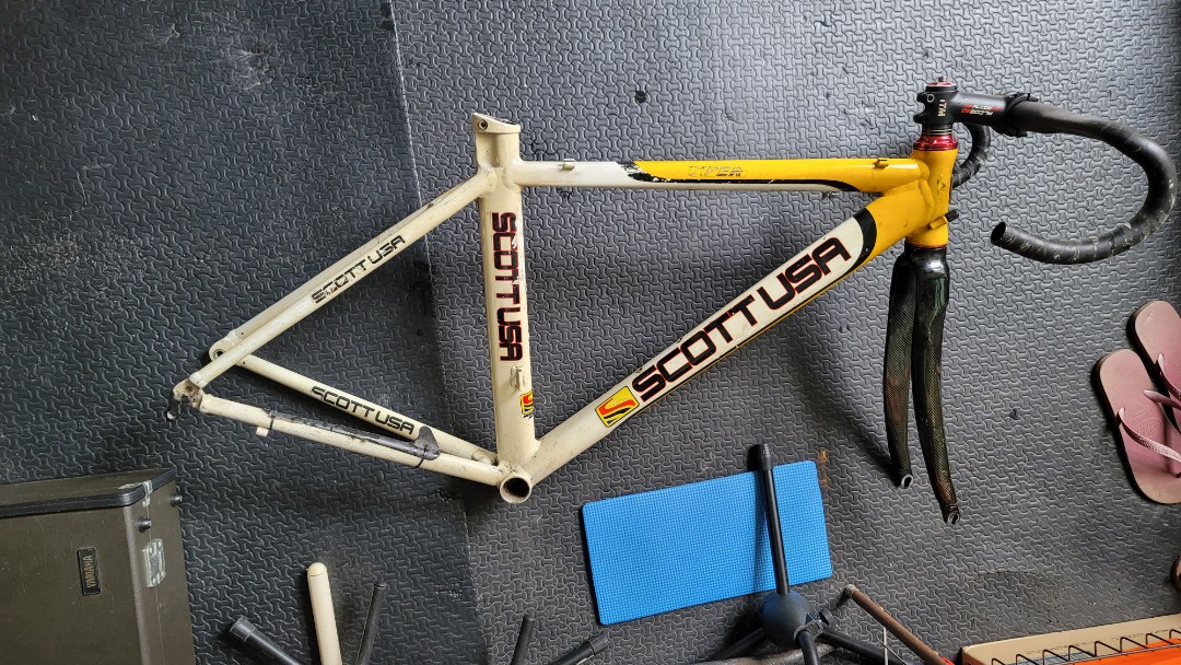 Authentic Scott Expert 2003 frame w/ carbon fork, drop bar, and stem ...