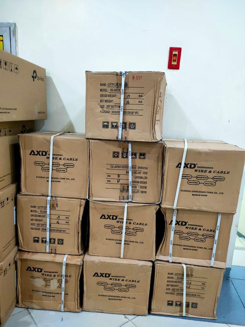 AXD Cat6A UTP/FTP Lan Cable 305M Indoor Blue, Computers & Tech, Parts ...