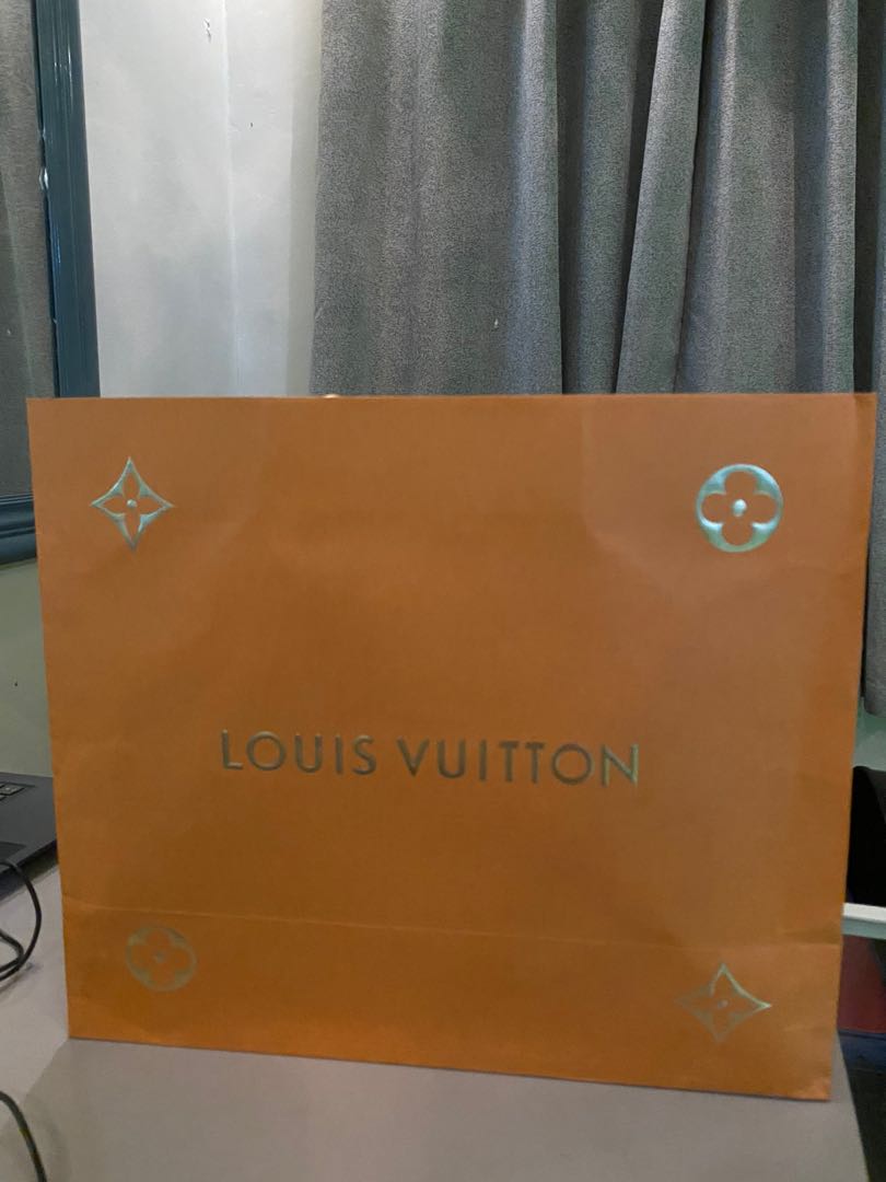 Big LV paper bag (authentic) , Luxury, Bags & Wallets on Carousell