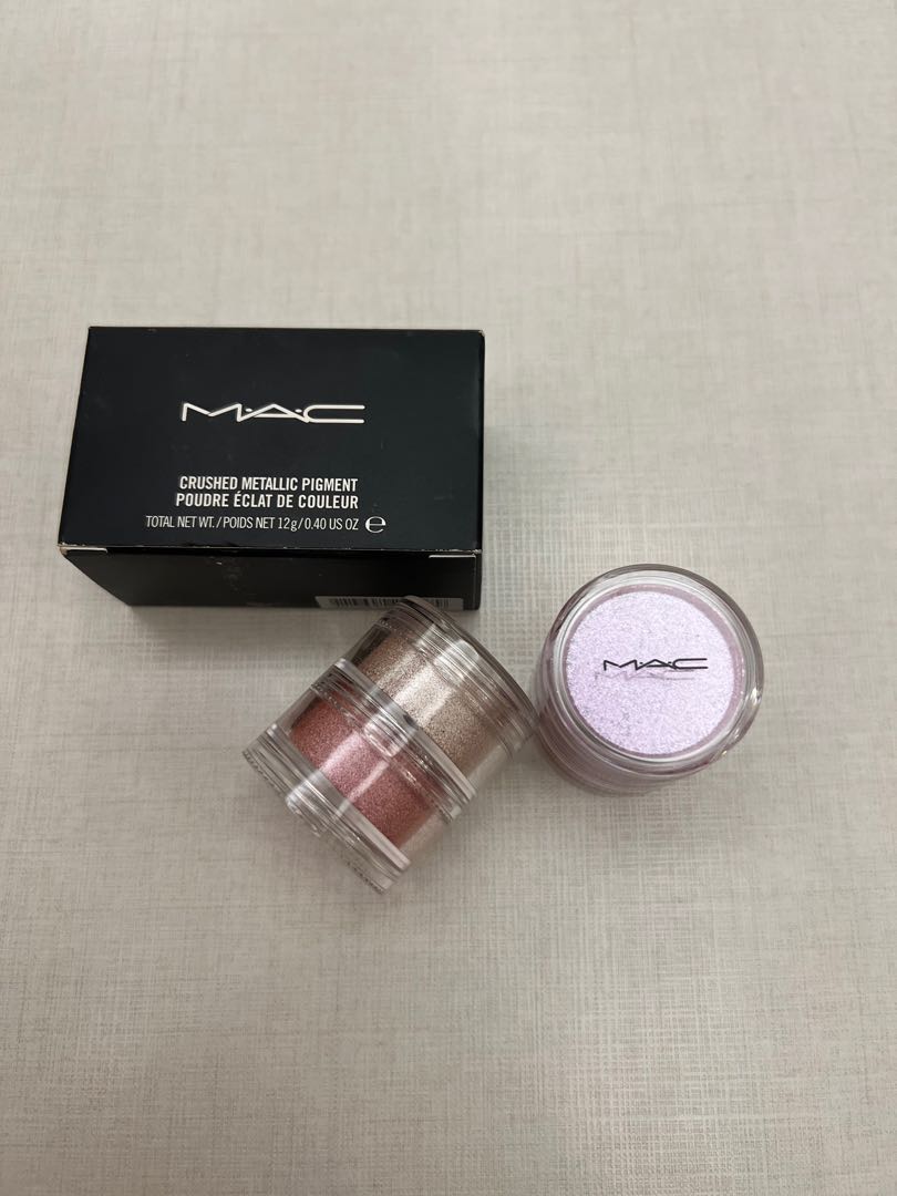 BN MAC Crushed Metallic Pigment in Strawberry Patch, Beauty & Personal ...