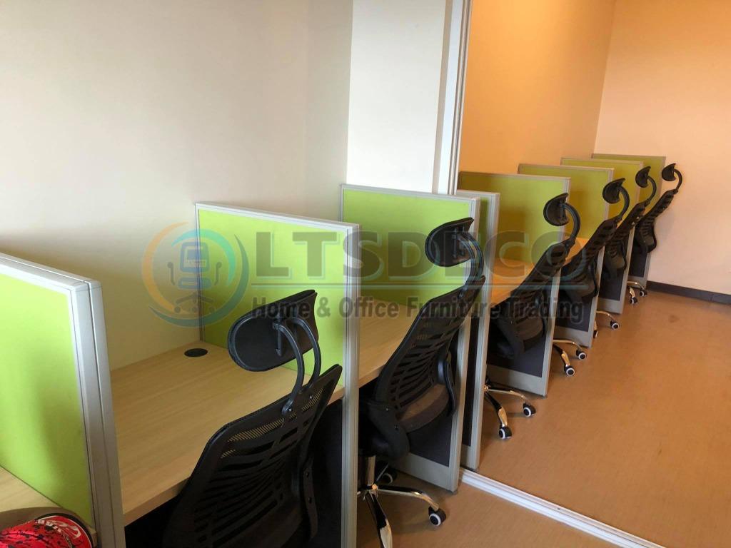 CALL CENTER TABLE OFFICE PARTITION, Furniture & Home Living, Office ...