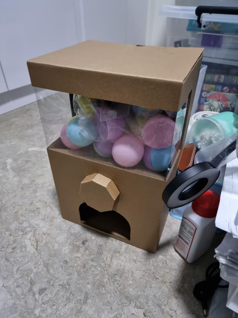 Cardboard gachapon gashapon, Hobbies & Toys, Toys & Games on Carousell