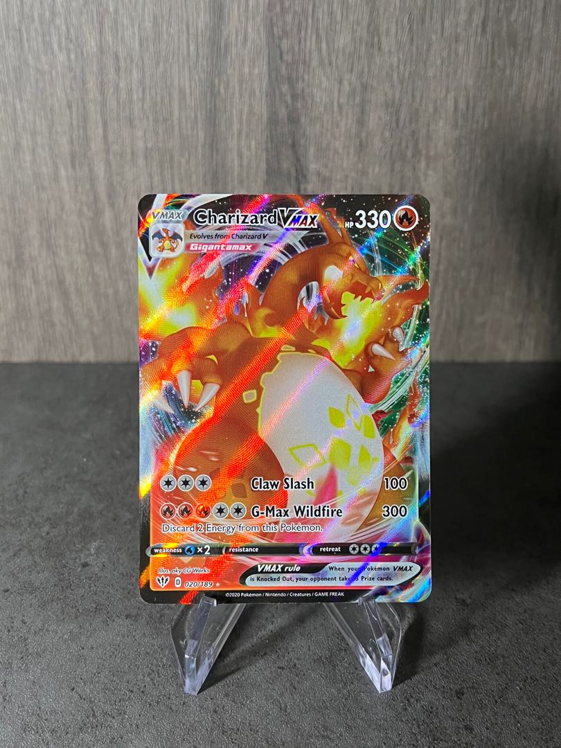 Charizard Vmax secret rare burning, Hobbies & Toys, Toys & Games on ...