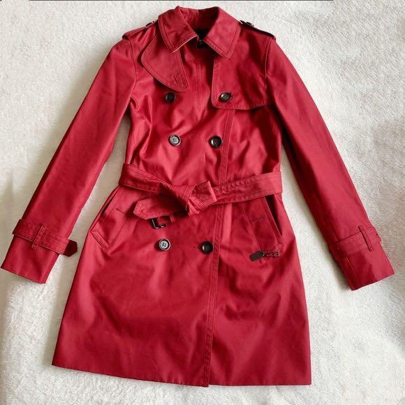 Coach Ruby Red Trench Brand New, Women's Fashion, Coats, Jackets and ...