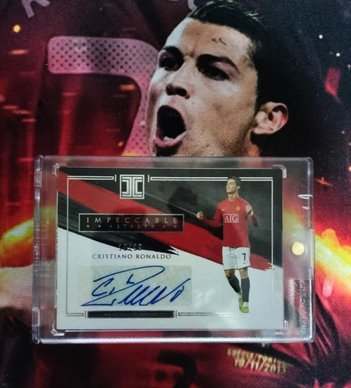 CRISTIANO RONALDO /99 AUTOGRAPH 2020-21 PANINI IMPECCABLE STARS SOCCER ...
