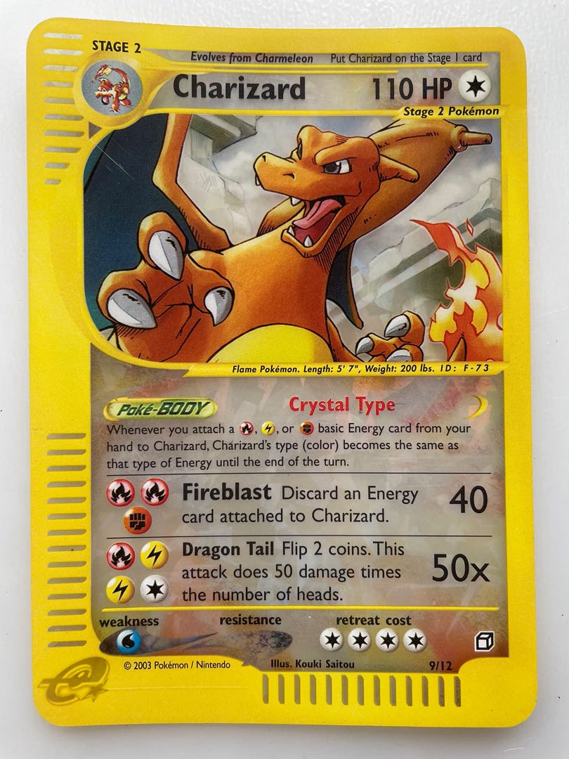 Skyridge Crystal Charizard Jumbo Card Boxtopper, Hobbies & Toys, Toys ...