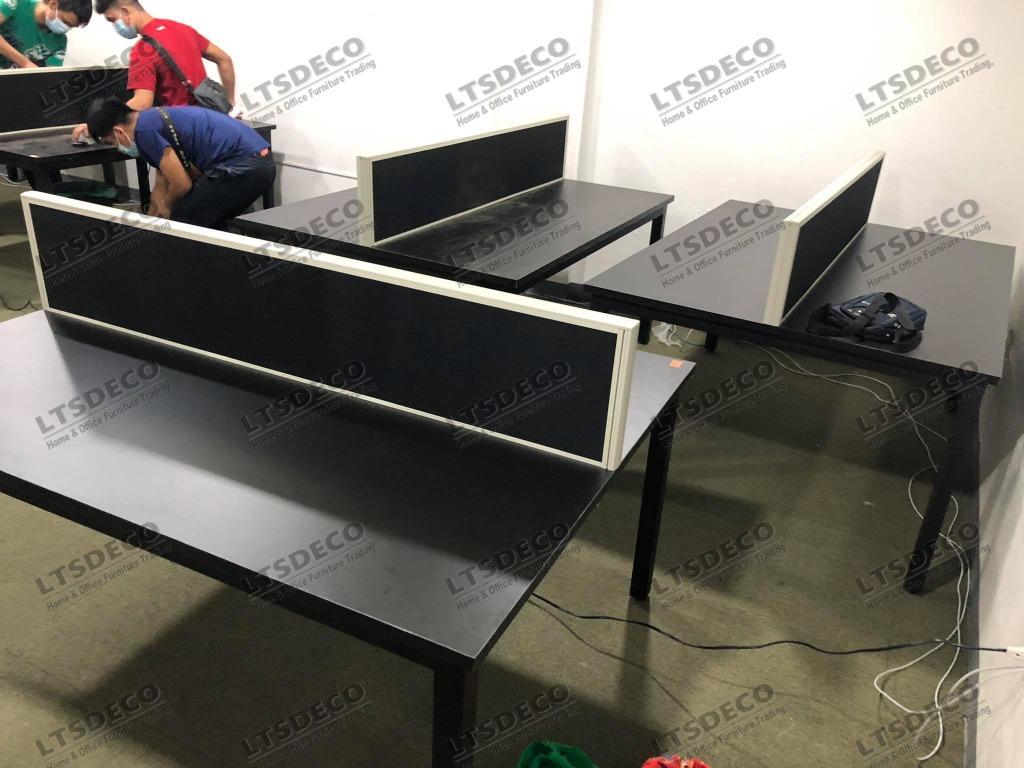 FREESTANDING TABLE WORKSTATION DESK OFFICE PARTITION FURNITURE ...