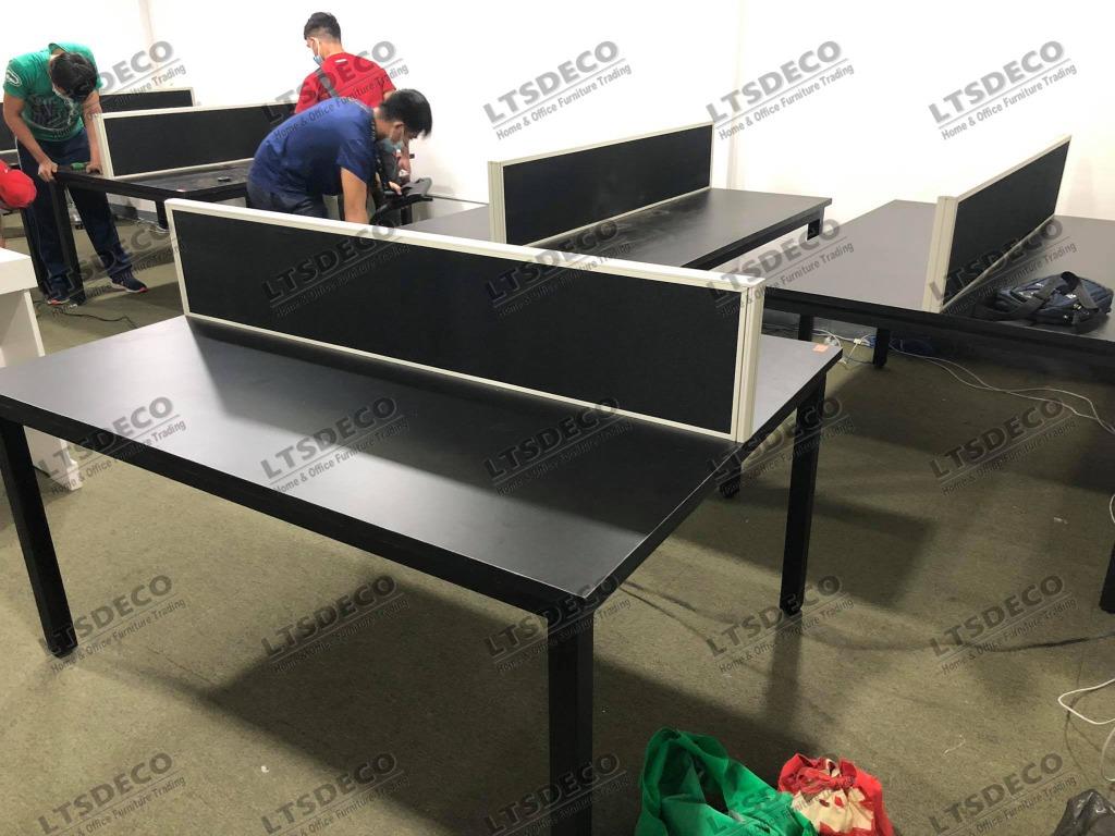FREESTANDING TABLE WORKSTATION DESK OFFICE PARTITION FURNITURE ...