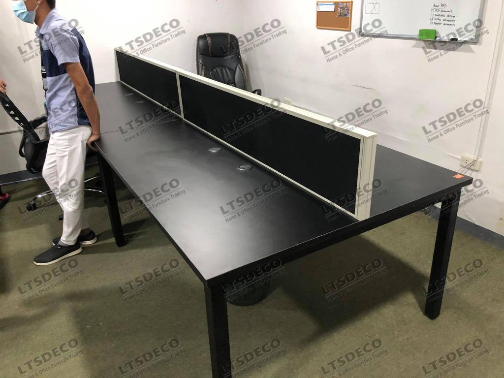 FREESTANDING TABLE WORKSTATION DESK OFFICE PARTITION FURNITURE ...