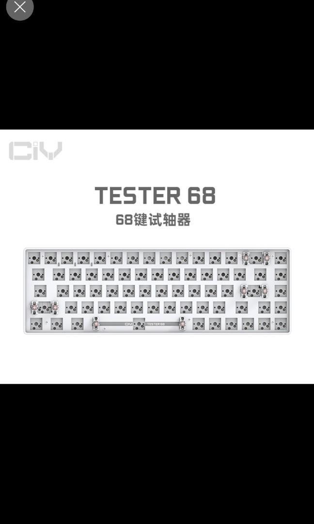 Full mod custom CIY TES68 Tester 68 TES68 / GK68 Hotswap Keyboard Kit ...