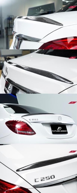 Future Design Mercedes Benz W205 C63 Style CF Boot Lip, Car Accessories ...