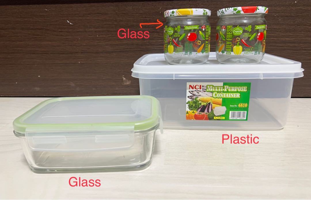 Glass and Plastic Containers, Furniture & Home Living, Kitchenware ...