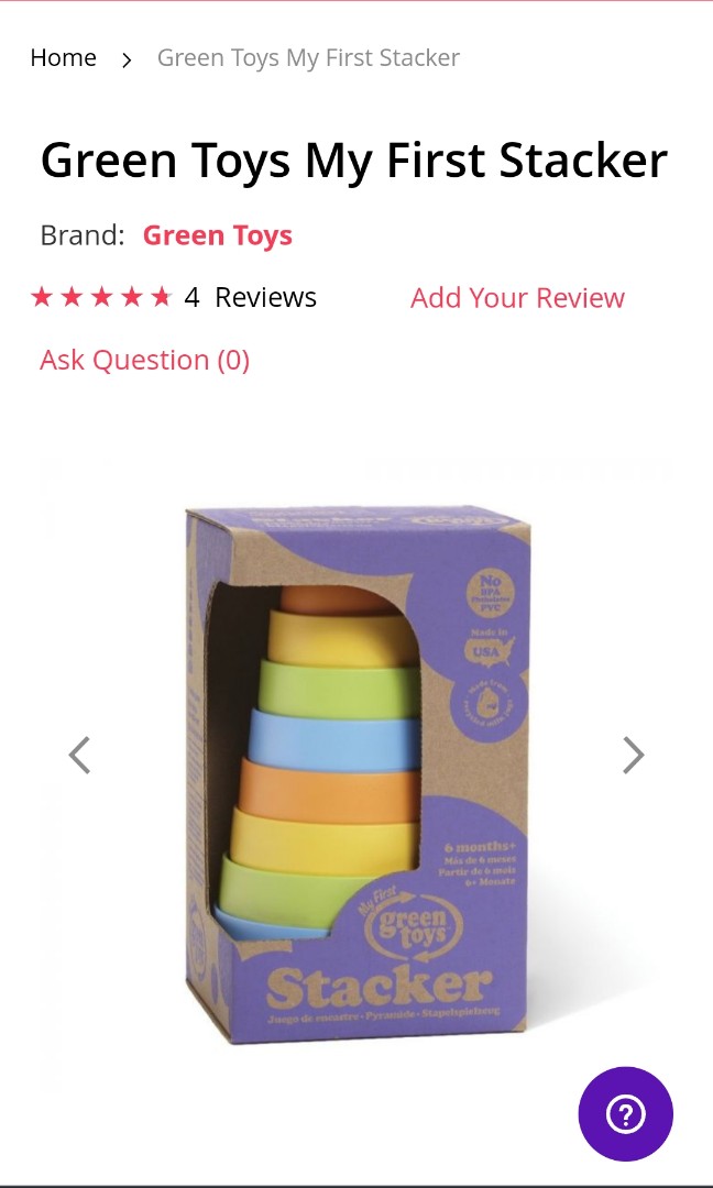 Green Toys Stacker, Babies & Kids, Infant Playtime on Carousell