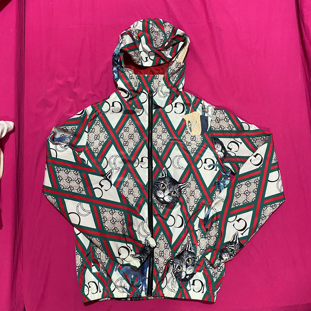 Gucci Rain Jacket / Windbreaker, Women's Fashion, Coats, Jackets and ...