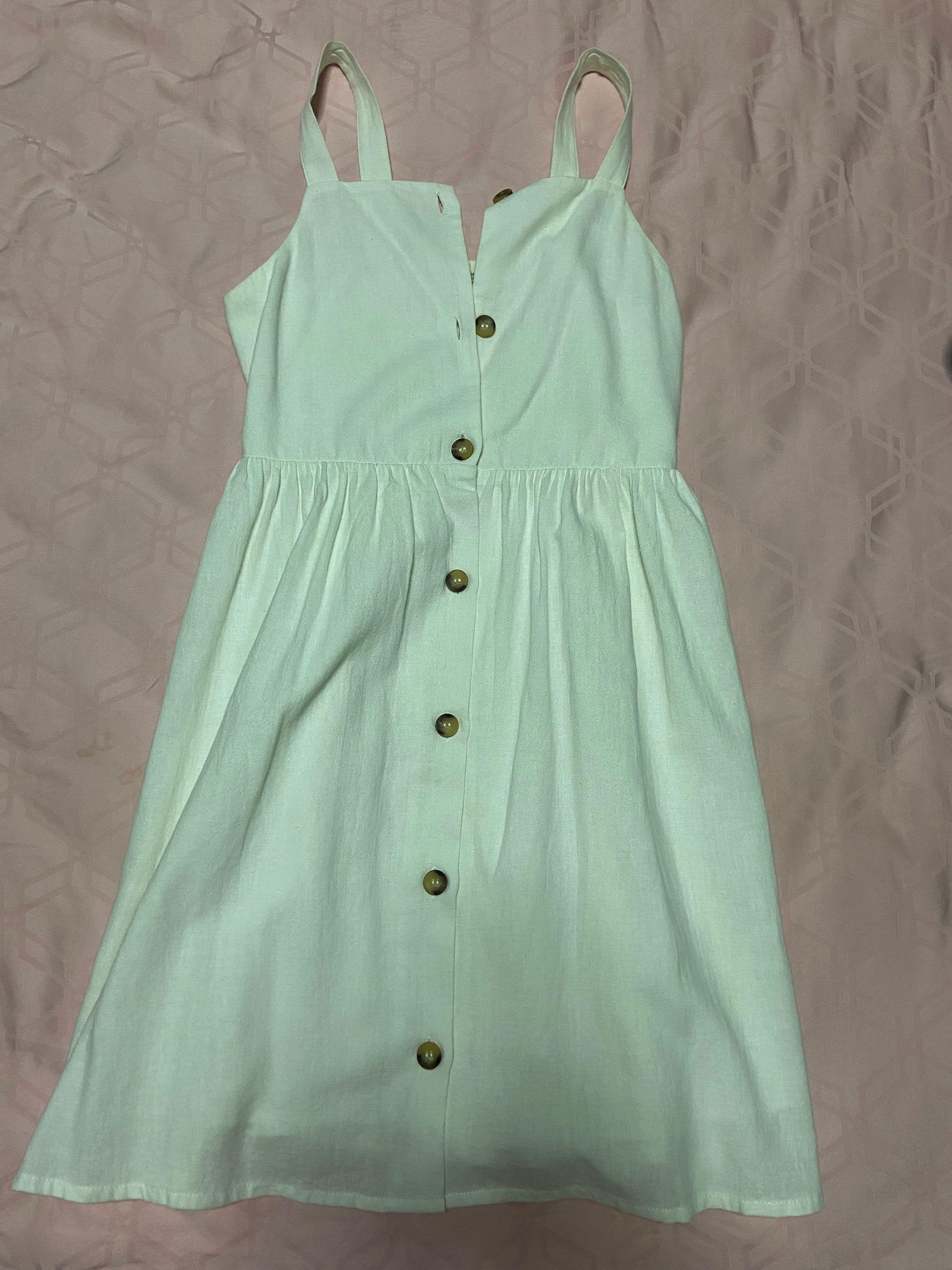 H&M white baby doll dress, Women's Fashion, Dresses & Sets, Dresses on ...