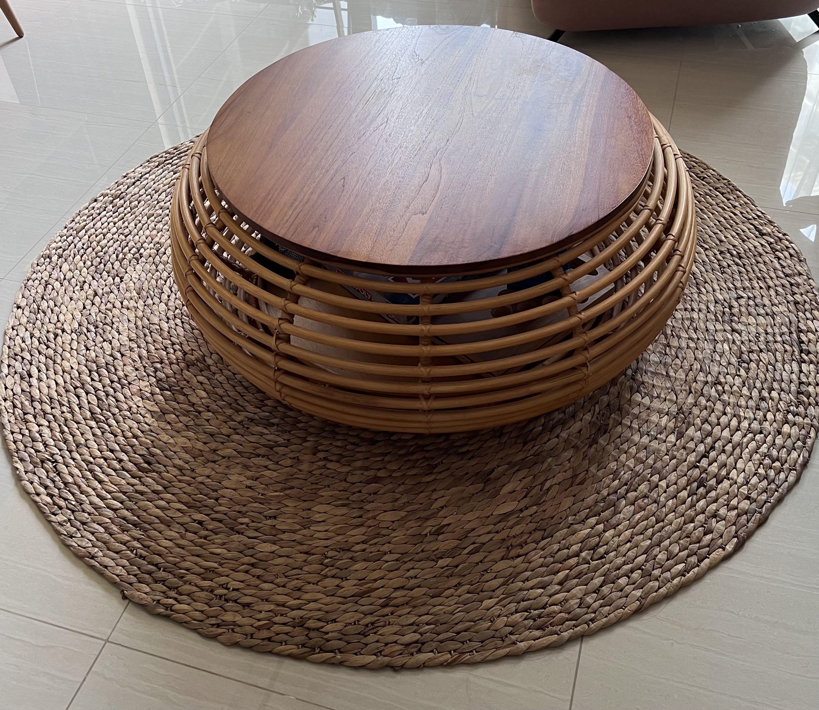 Island living rattan rug carpet , Furniture & Home Living, Home Decor ...