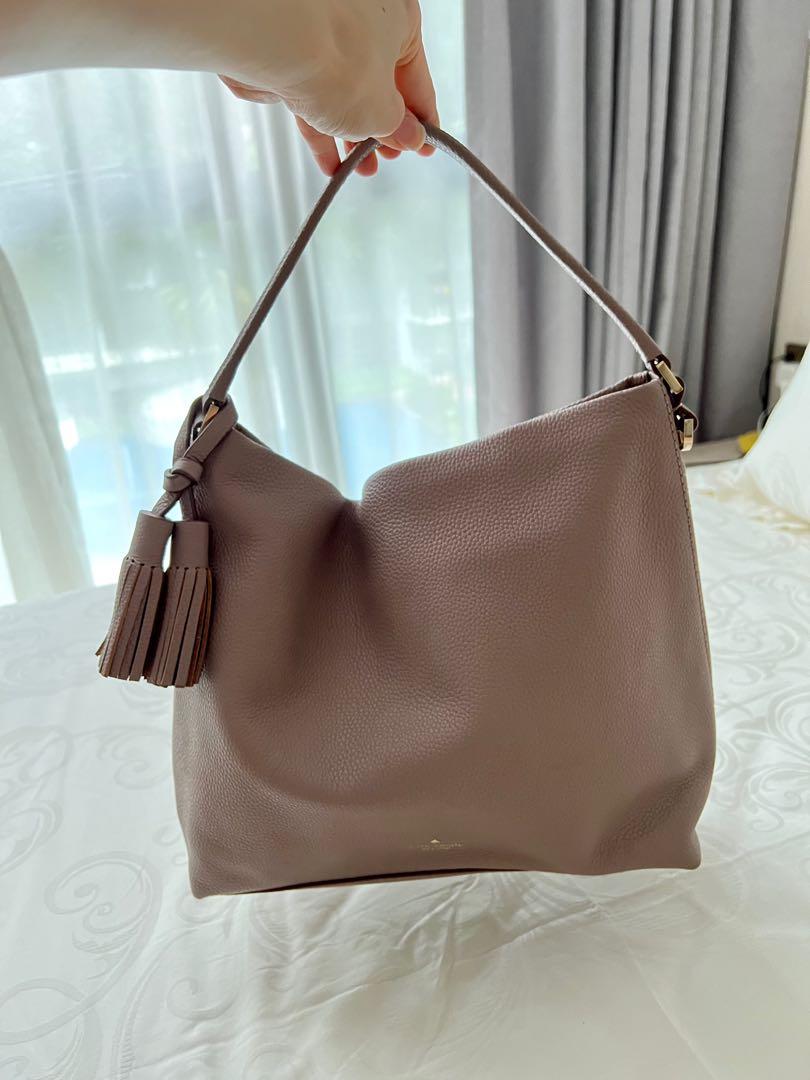Kath Spade Dusty Pink Hobo Bag, Women's Fashion, Bags & Wallets ...