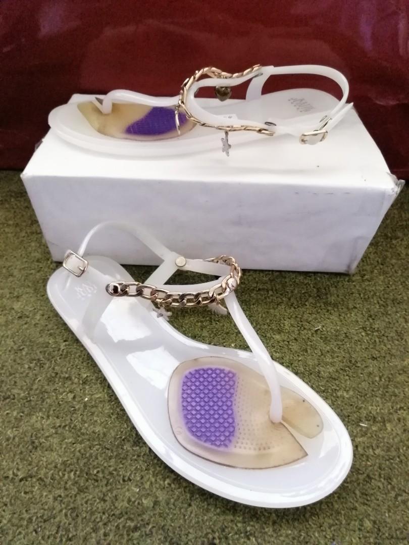 Katie and Judith Jelly Sandal sz 36, Women's Fashion, Footwear, Flats ...