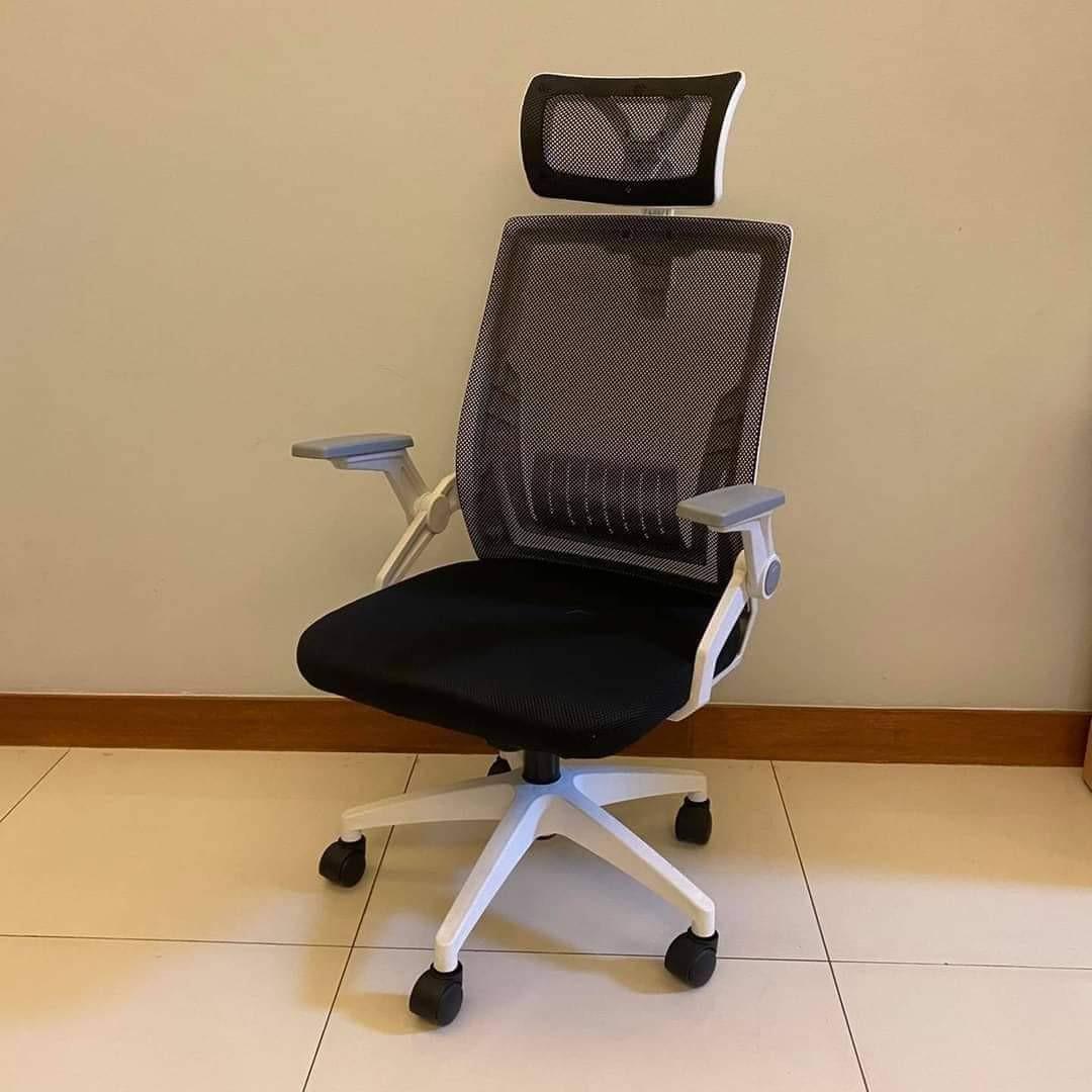 Korean Style Ergonomic Office Chair, Furniture & Home Living, Office ...