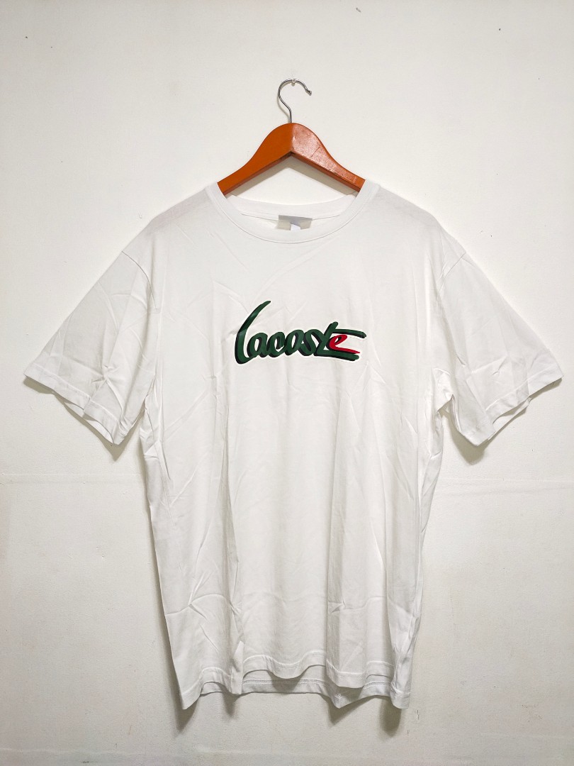 Lacoste Rare Fonts, Men's Fashion, Tops & Sets, Tshirts & Polo Shirts ...