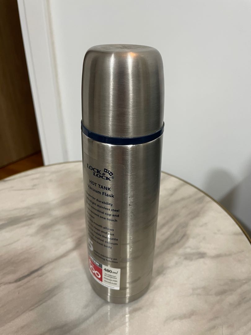 Lock & Lock Hot Tank Vacuum Flask 480ml, Furniture & Home Living, Kitchenware & Tableware, Water ...