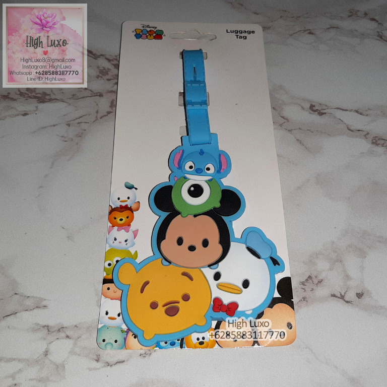 Luggage Tag Disney Tsum Tsum MARVEL MICKEY MOUSE STITCH WINNIE THE POOH ...