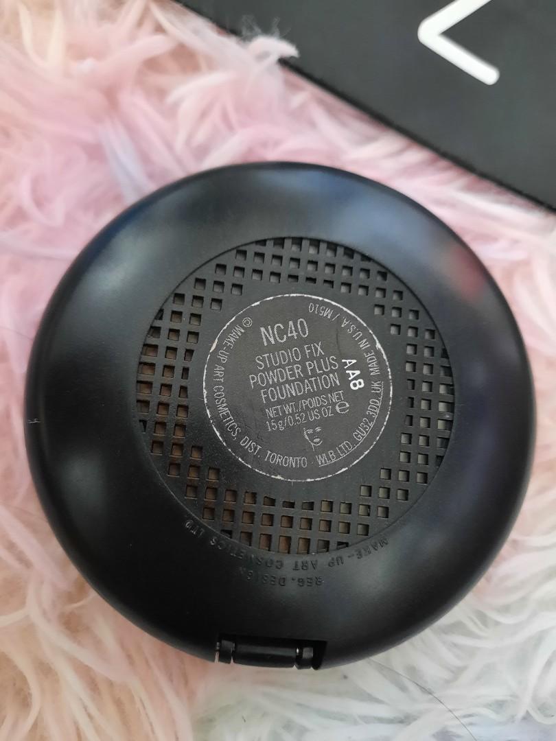 MAC Studio Fix Powder Plus Foundation NC40, Beauty & Personal Care ...