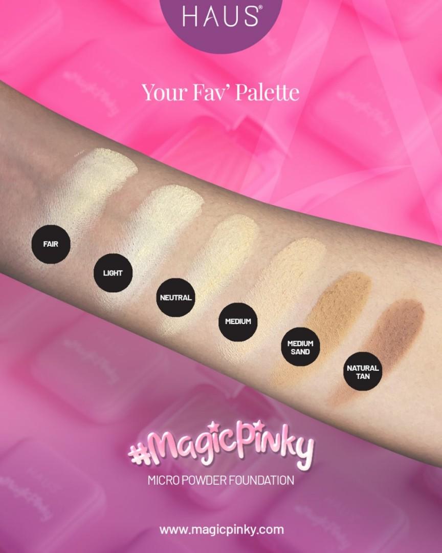 MAGIC PINKY MICRO POWDER FOUNDATION -NEUTRAL, Beauty & Personal Care ...