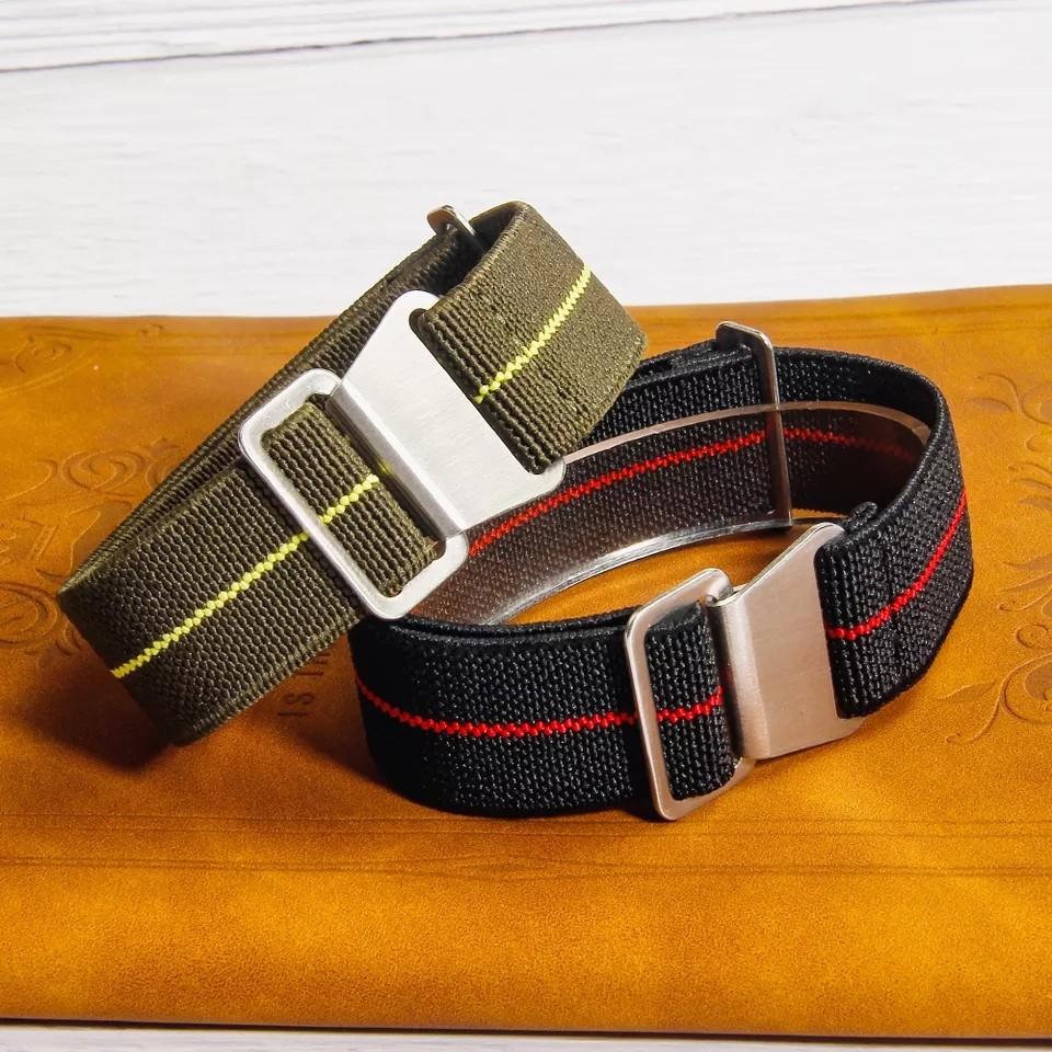 Marine Nationale Parachute Elastic Adjustable Watch Strap, Men's ...