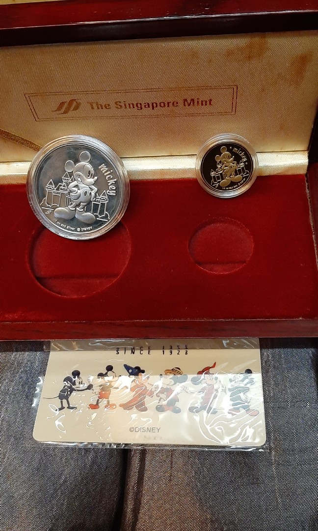 MICKEY gold coin & silver proof coin, Hobbies & Toys, Memorabilia ...