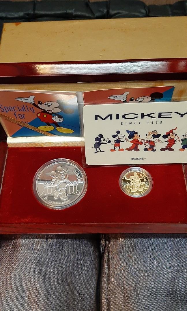 MICKEY gold coin & silver proof coin, Hobbies & Toys, Memorabilia ...