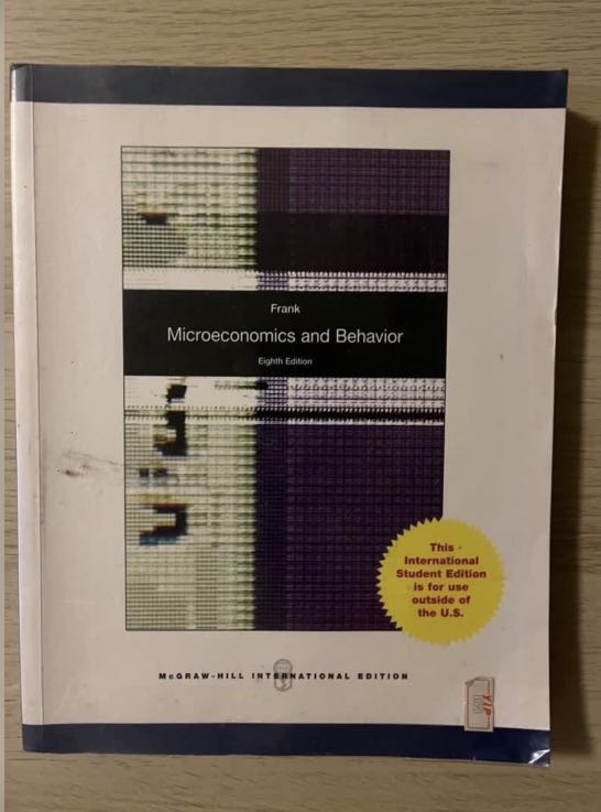 Microeconomic and behavior | Eight edition, Hobbies & Toys, Books & Magazines, Textbooks on ...