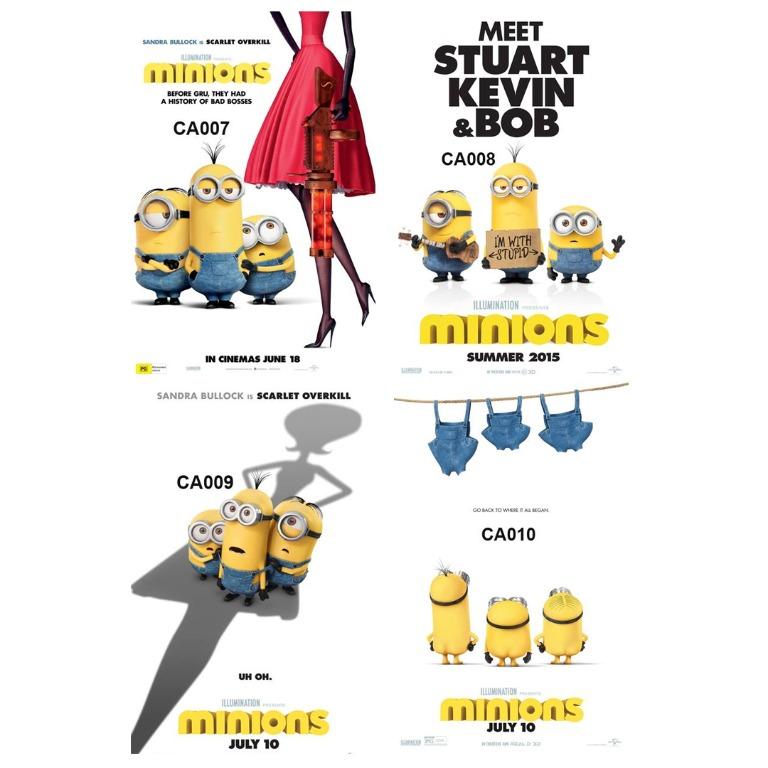 MINIONS (2015) MOVIE POSTERS (PART 1), Hobbies & Toys, Memorabilia ...