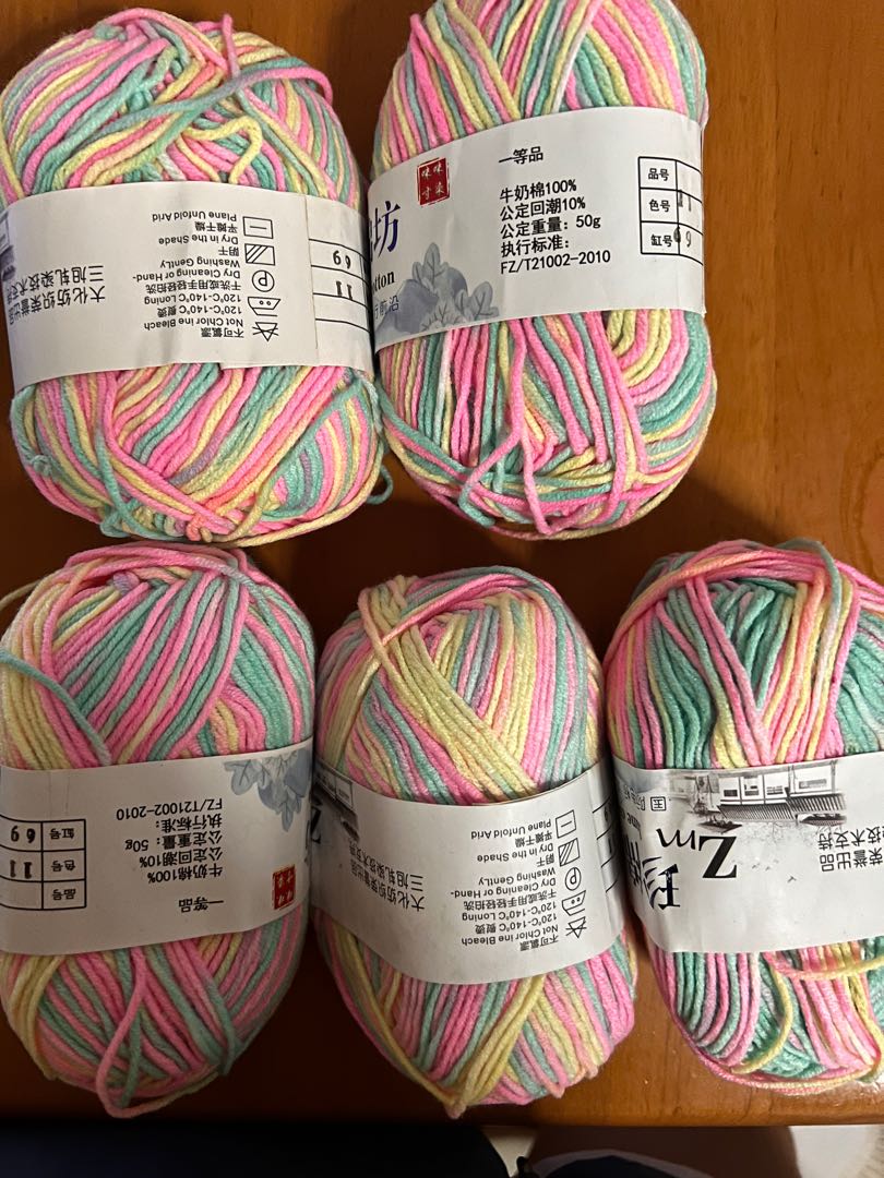 Mixed color yarns, Hobbies & Toys, Stationery & Craft, Handmade Craft ...