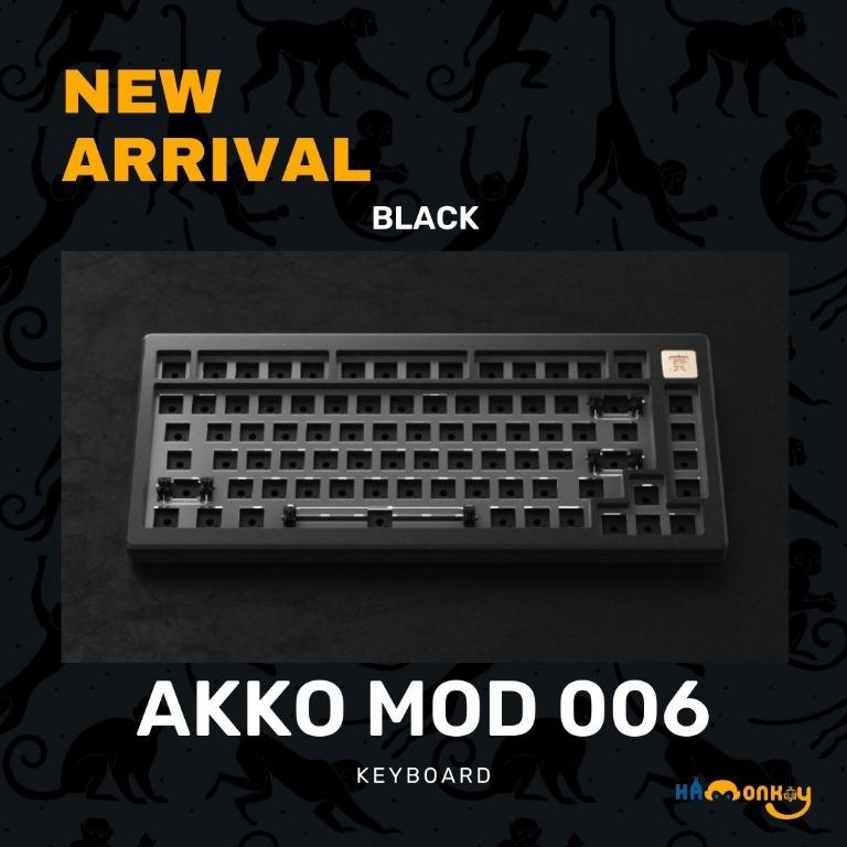 NEW AKKO Mod006 Black Gasket Mount Barebones Mechanical Keyboard Kit ...