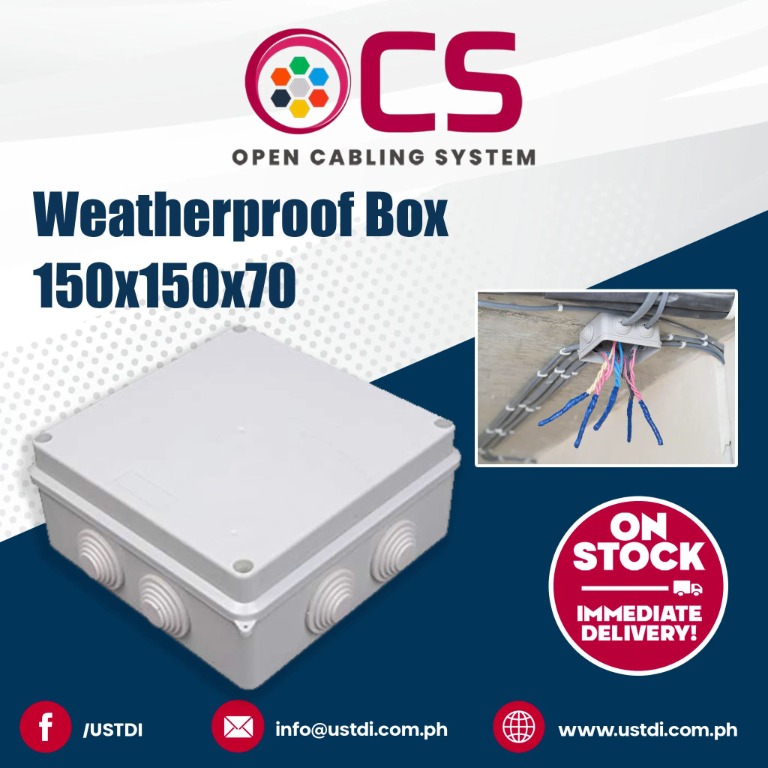 OCS Weatherproof Box 150*150*70, Furniture & Home Living, Office ...